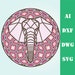 Cute Baby Dog Puppy Multi Layer Mandala Model Laser Cut File ...