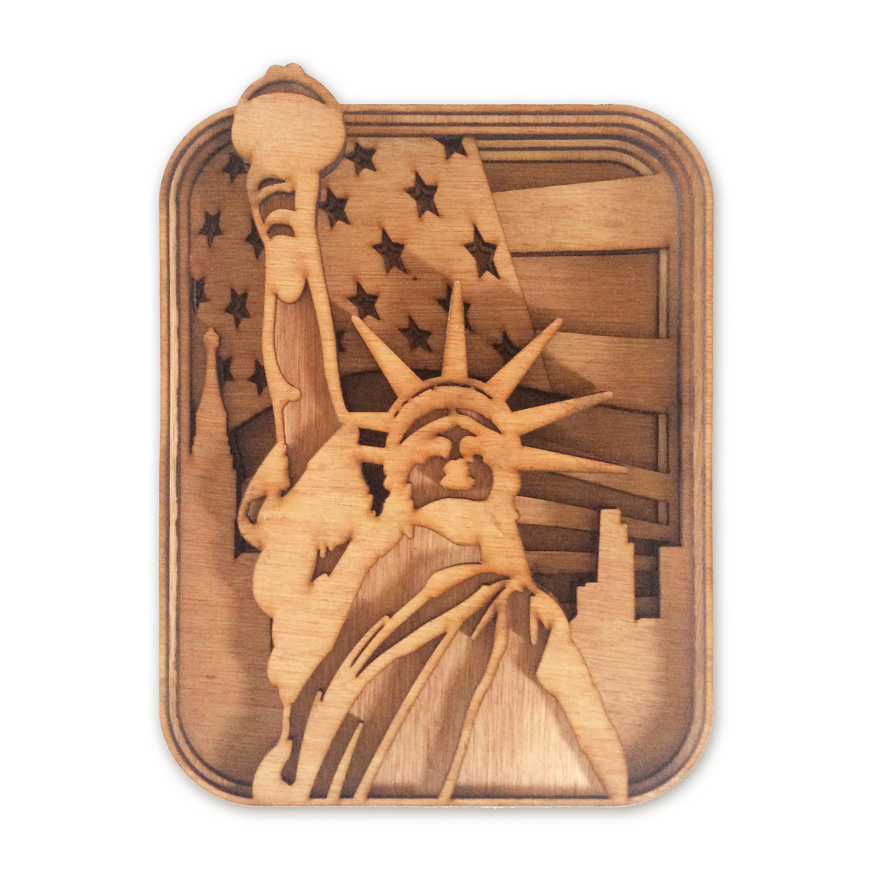4th of July Statue of Liberty Multi Layer Mandala Laser Cut File ...
