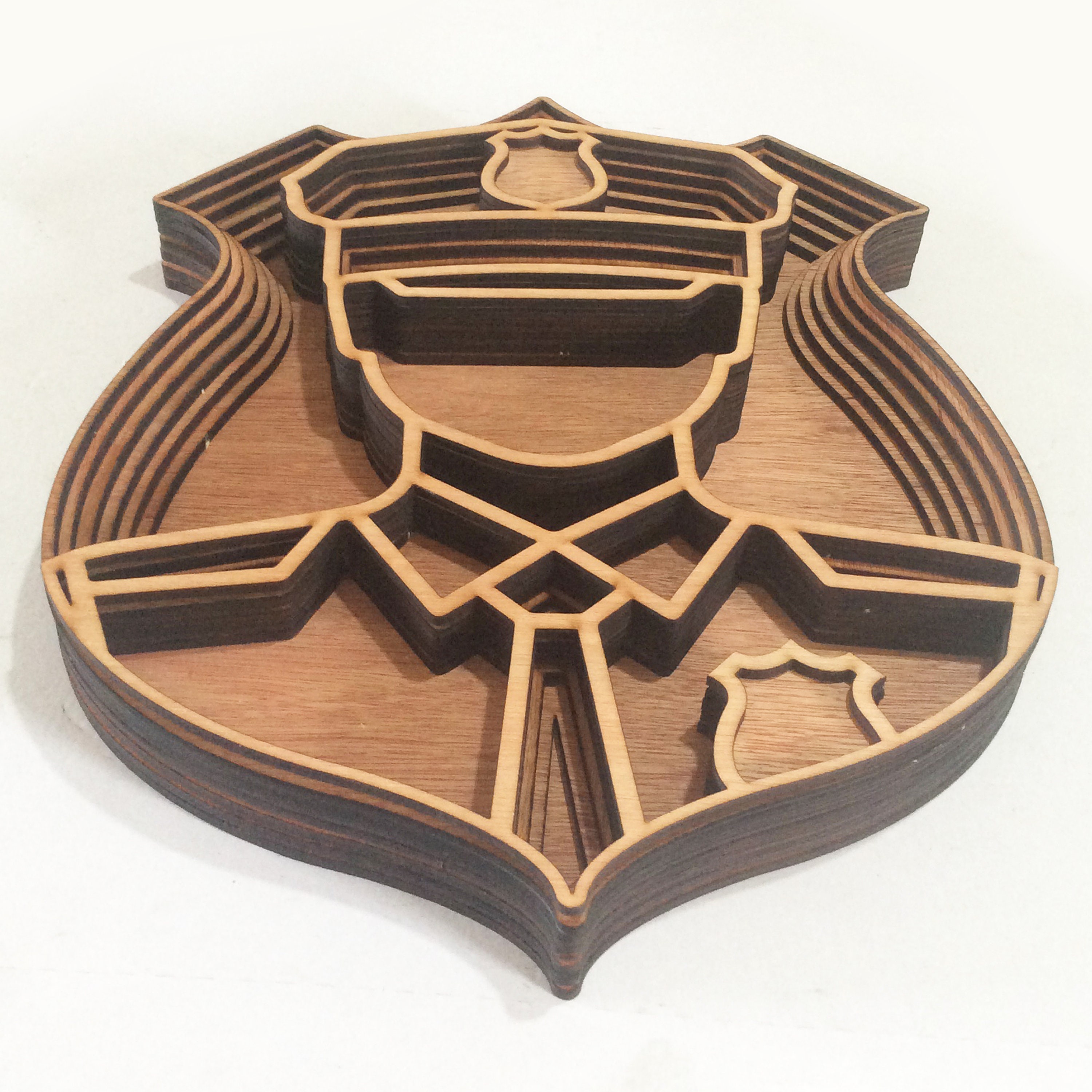Police officer multi layer mandala model laser cut file | Etsy