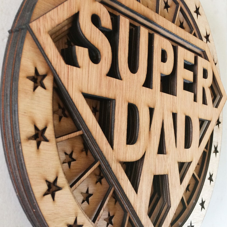 Super Dad Mandala Fathers Day Layered 3D Multi Layer Mandala - Etsy