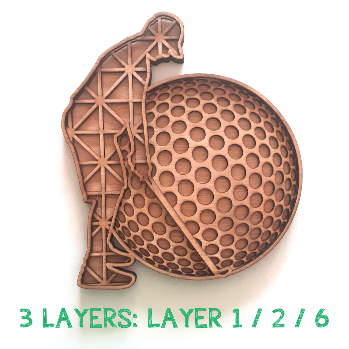 Multi Layer Golf Mandala Cricut & Laser Cut File (svg Dxf Dwg Ai) - Etsy