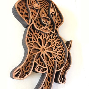 Cute Baby Dog Puppy Multi Layer Mandala Model Laser Cut File ...