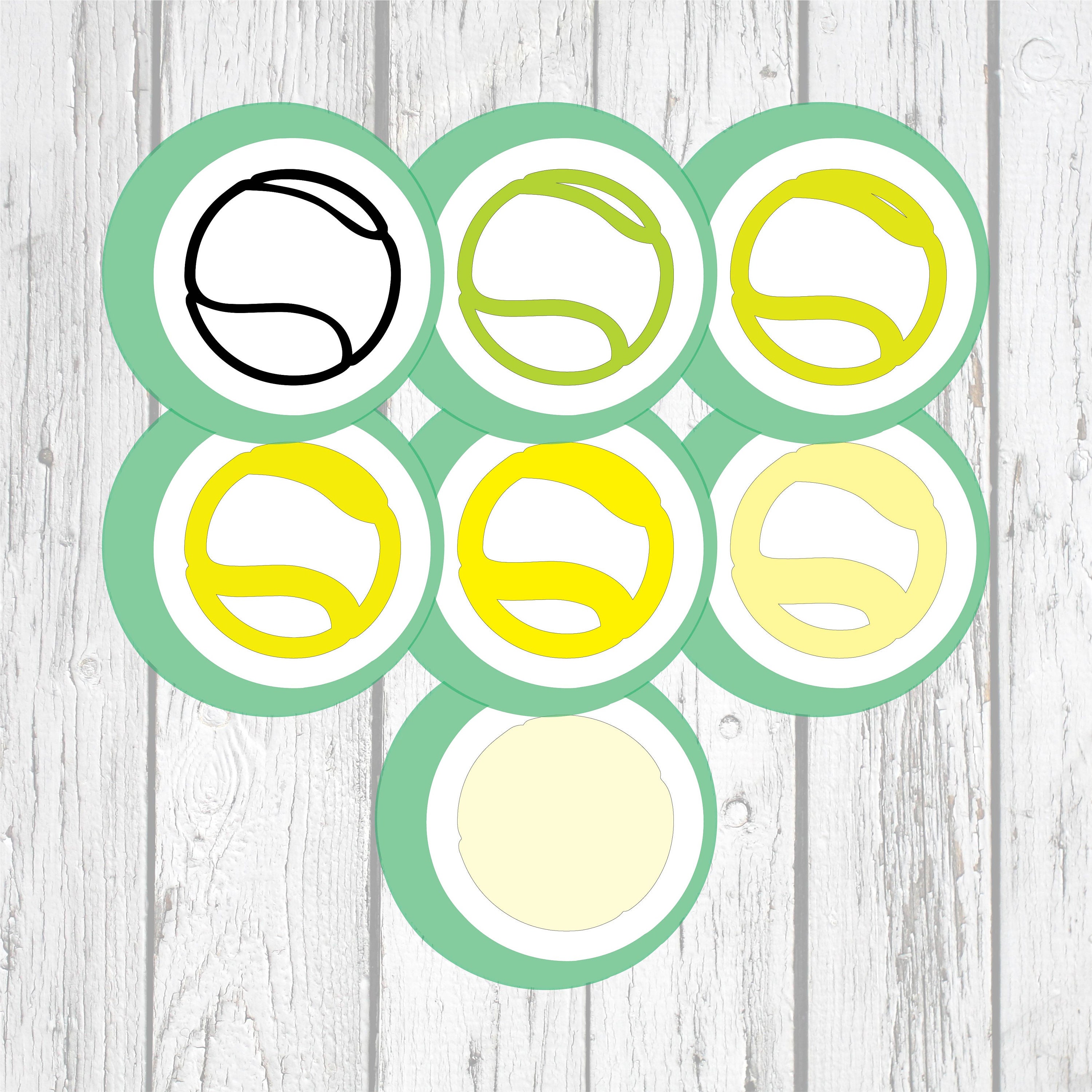 3D Layered Tennis Ball Mandala, Cricut & Laser Cut File (svg, Dxf, Dwg ...