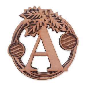 3d Layered Christmas Holly Alphabet Letters Multi Layer Mandala Letter ...