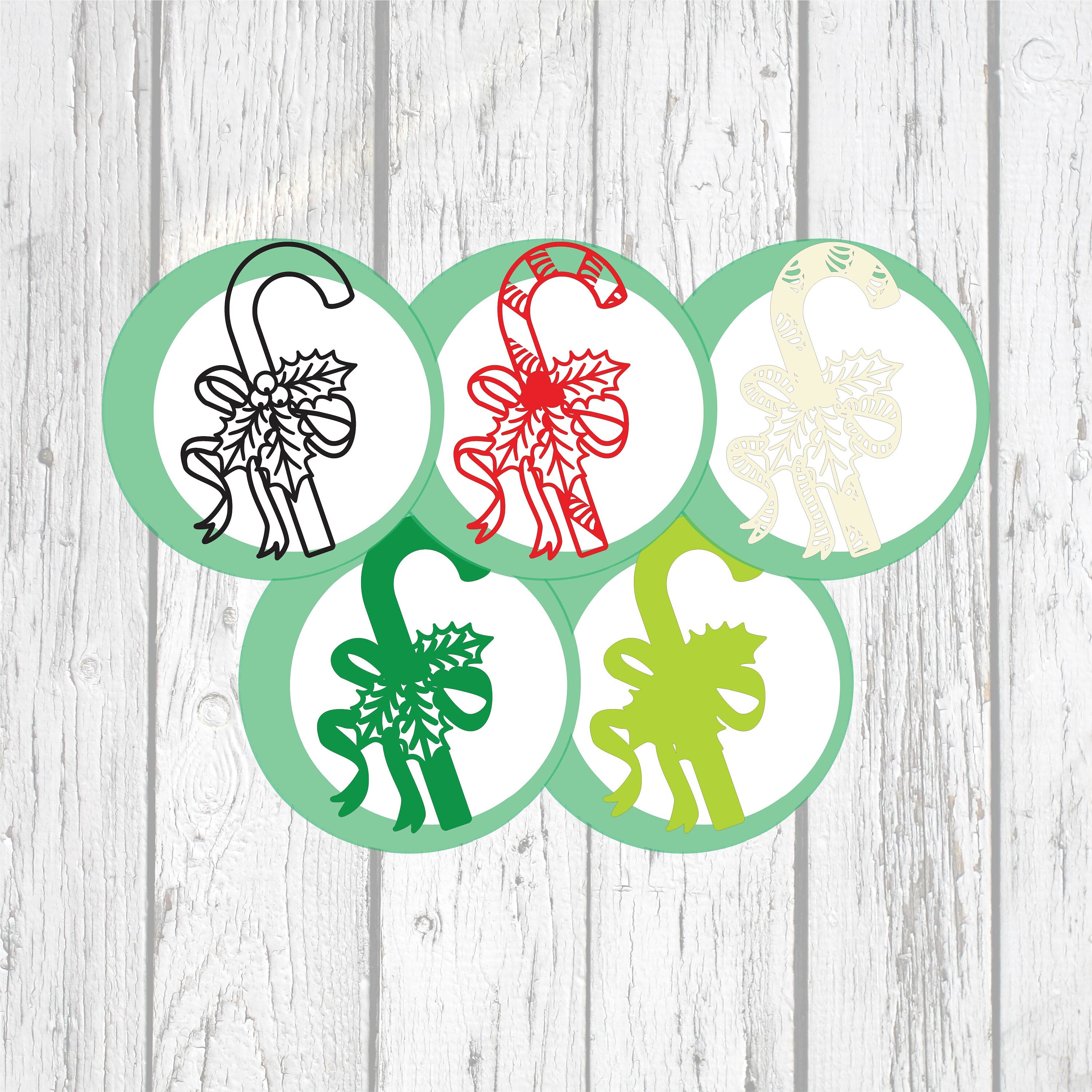 Candy cane Christmas layered 3d multi layer mandala laser cut | Etsy