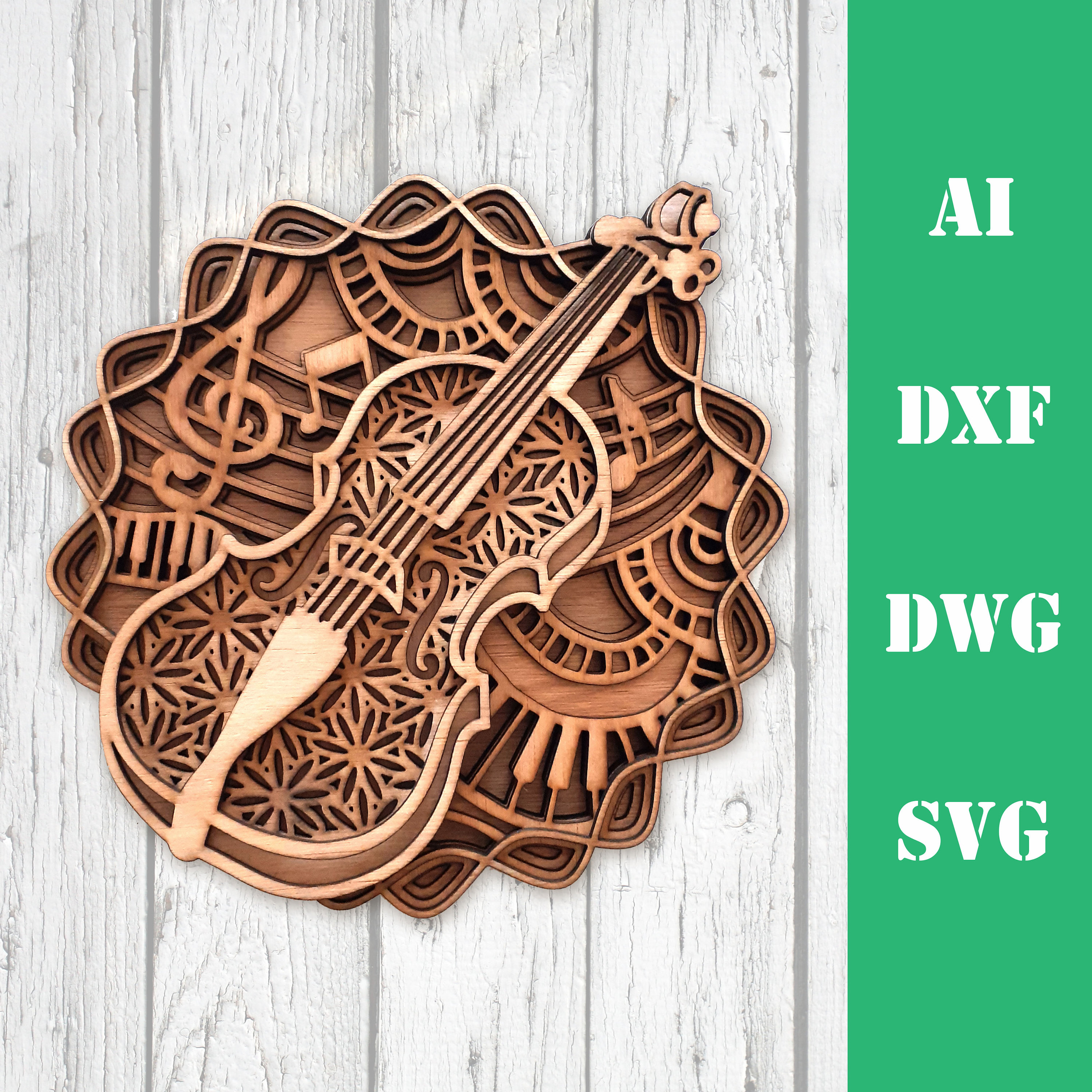Violin Scroll Design