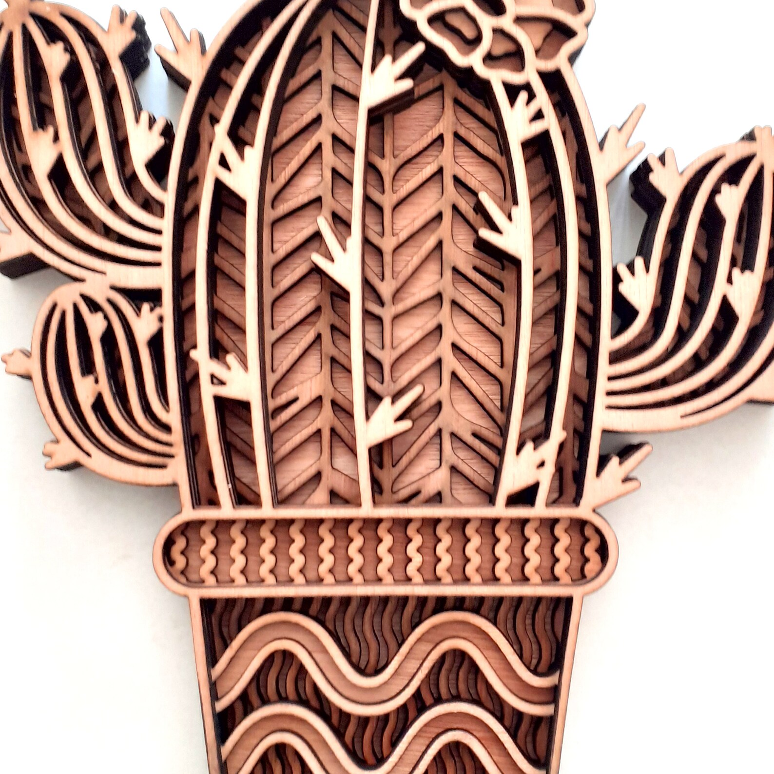 Cactus Multi Layer Mandala Model Laser Cut File, Commercial Use, Wall ...