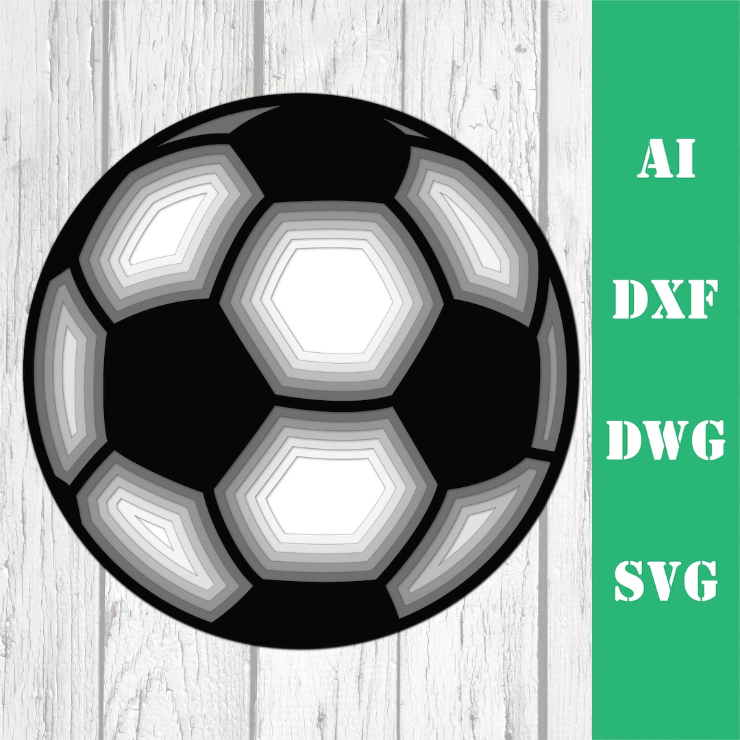 Ball Soccer Ball, Multi Layer Mandala Sport Laser Cut, Commercial Use ...