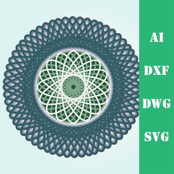 Round Mandala Multi Layer Model Laser Cut File Commercial Etsy