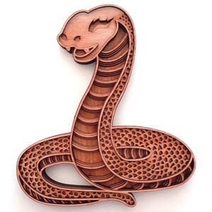 Snake Layered Multi Layer Mandala Laser Cut File, Commercial Use CNC ...