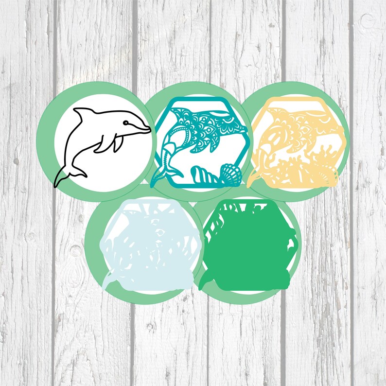 Layered Dolphin Multi Layer Mandala 3d Model Laser Cut File - Etsy