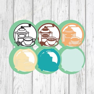 Coffee Cup Coffee Grinder Mandala DXF Laser Cut Layered Coffee Laser 3D ...