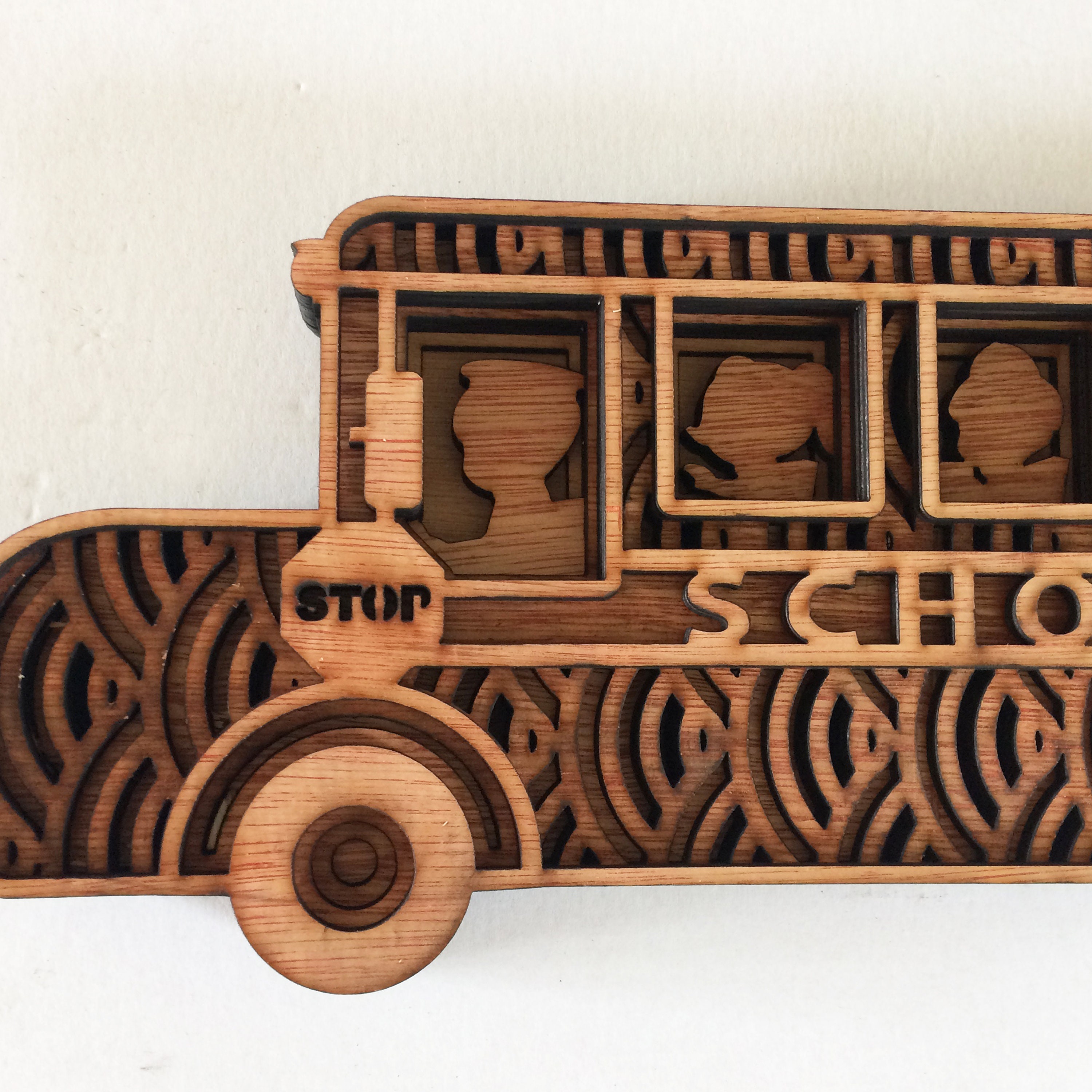School Bus Driver Multi Layer Mandala Model Laser Cut File - Etsy