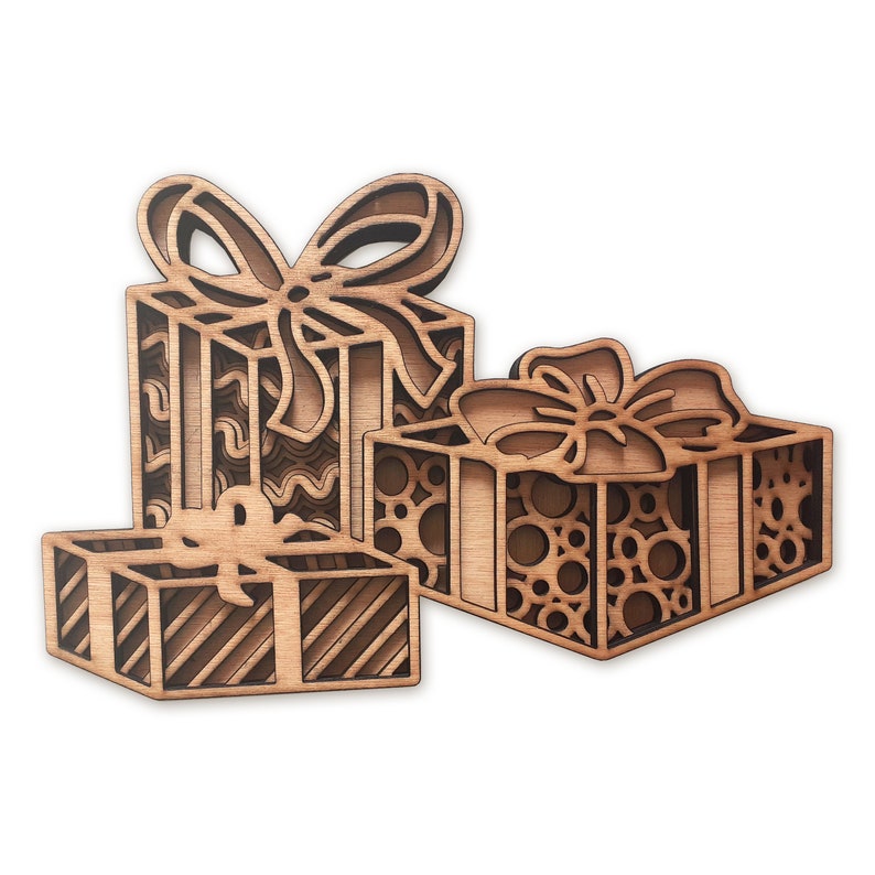 Christmas gifts presents layered 3d multi layer mandala laser | Etsy