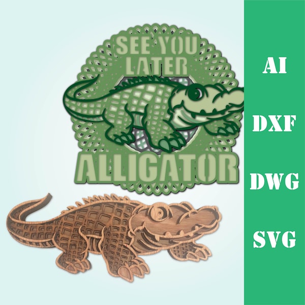 Alligator Wall Decor - Etsy
