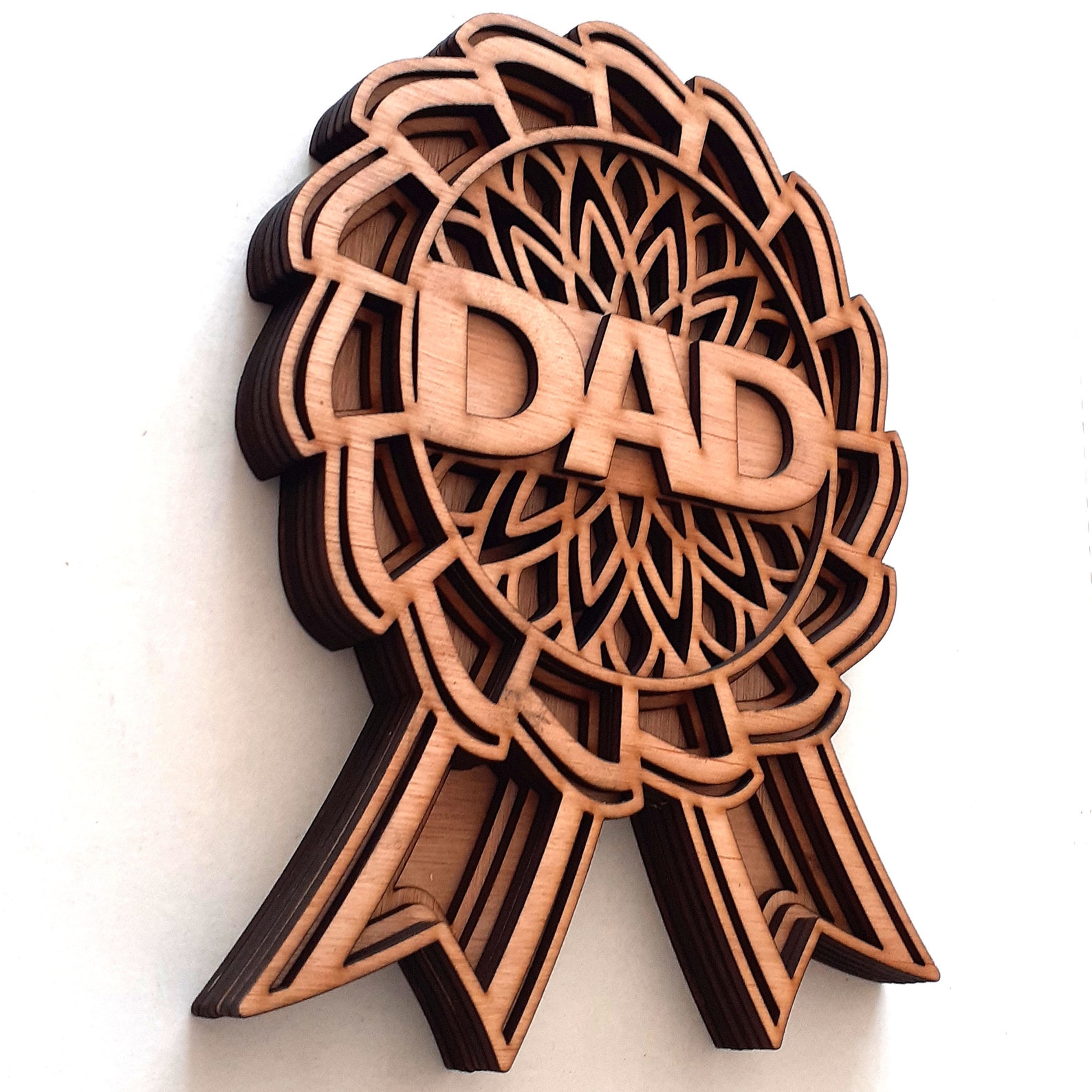 Fathers Day Award Layered 3D Multi Layer Best Dad Award - Etsy