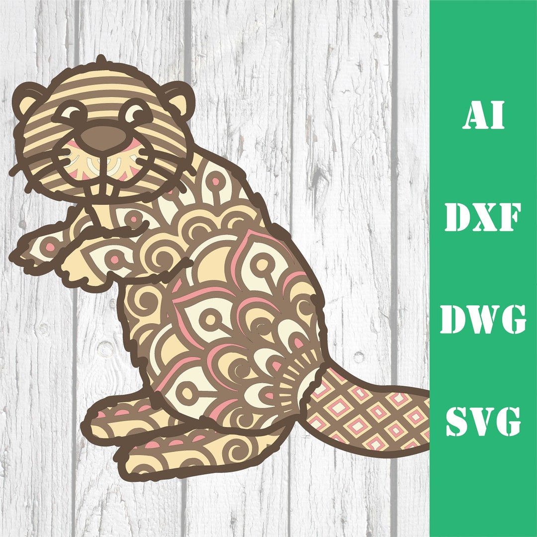 Layered Beaver Multi Layer Mandala Model Laser Cut Files Commercial Use ...