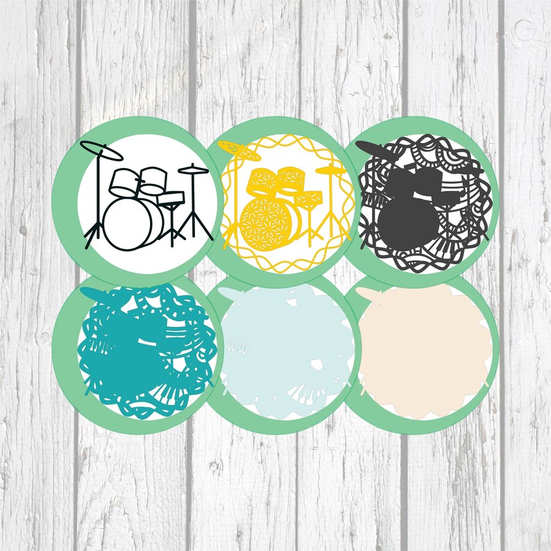 Drumkit Music Instrument Layered Laser Cut File Multi Layer - Etsy