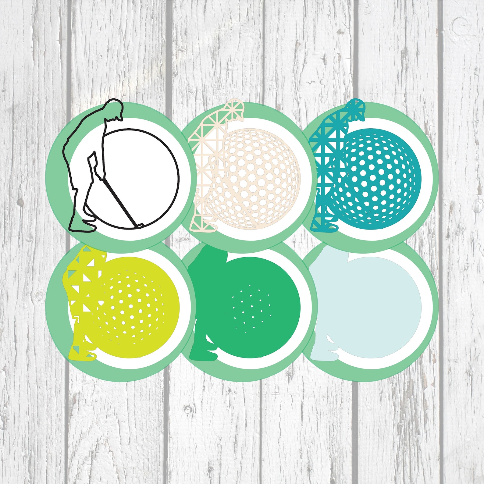 Multi Layer Golf Mandala Cricut & Laser Cut File (svg Dxf Dwg Ai) - Etsy