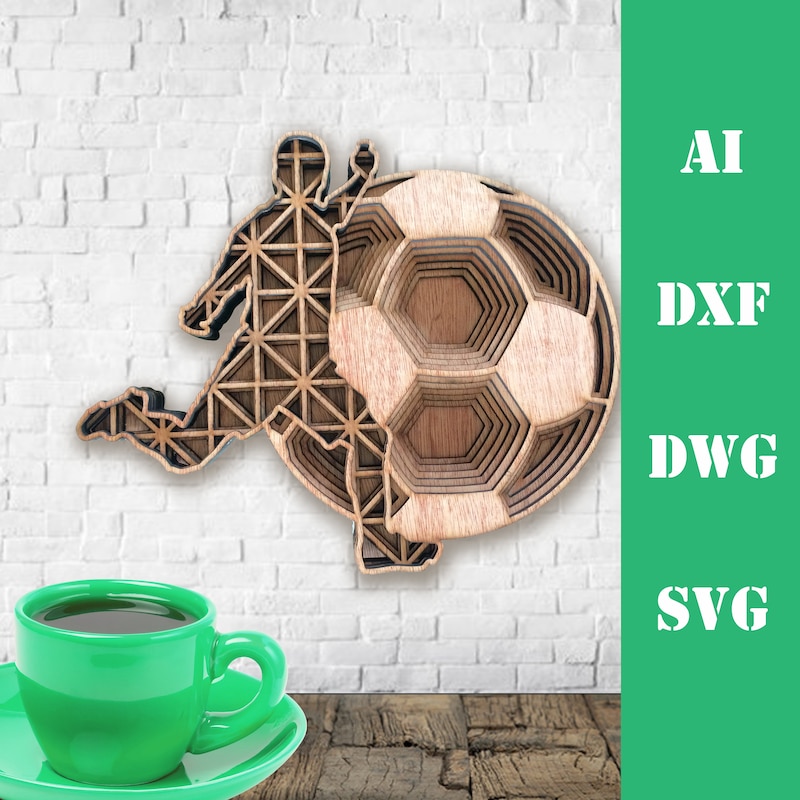 Soccer 3d Card - Etsy