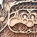 Layered Santa 3D Christmas Multi Layer Mandala Laser Cut File Glowforge ...