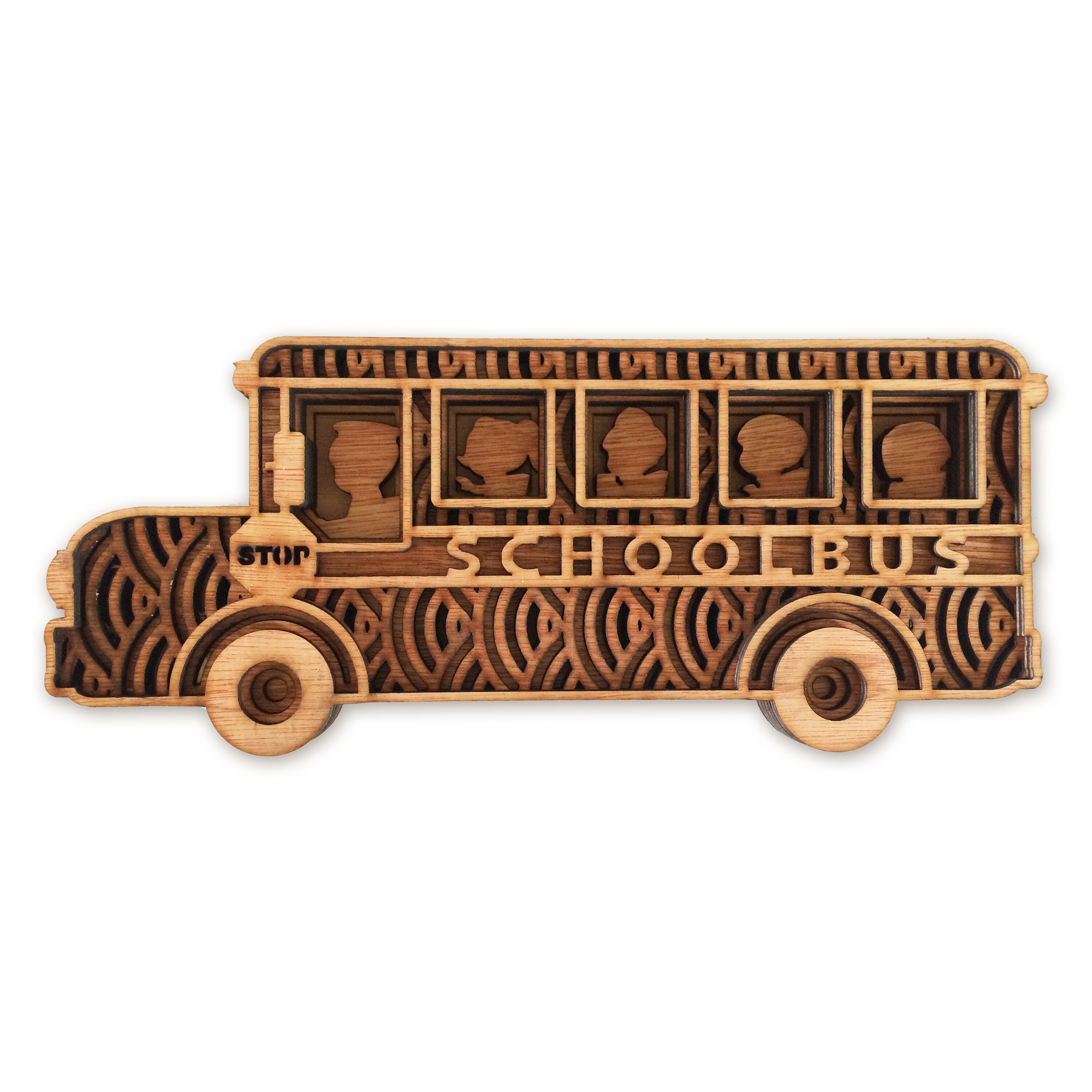 School Bus Driver Multi Layer Mandala Model Laser Cut File - Etsy