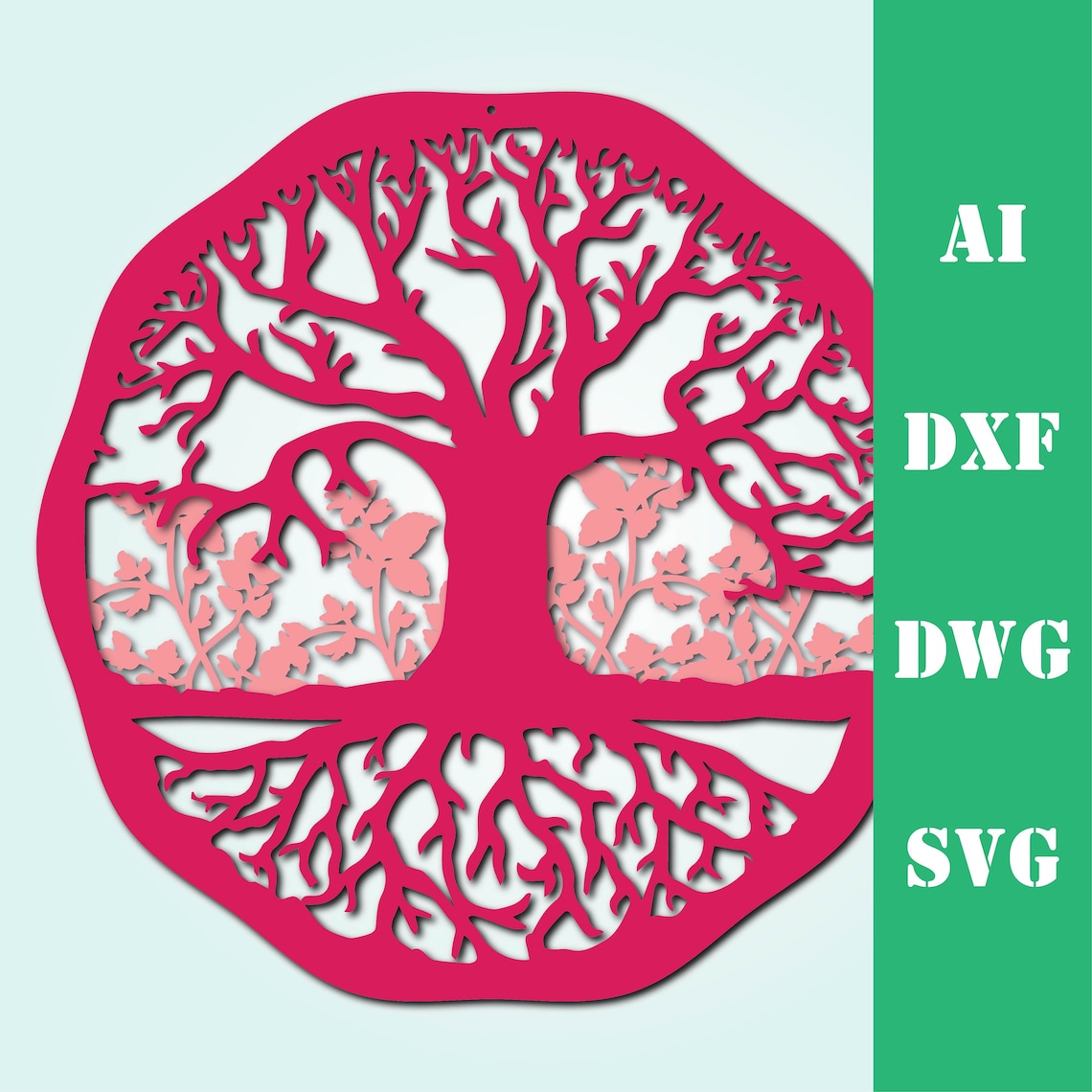 Tree of Life Model Laser Cut File Commercial Use Wall Art - Etsy