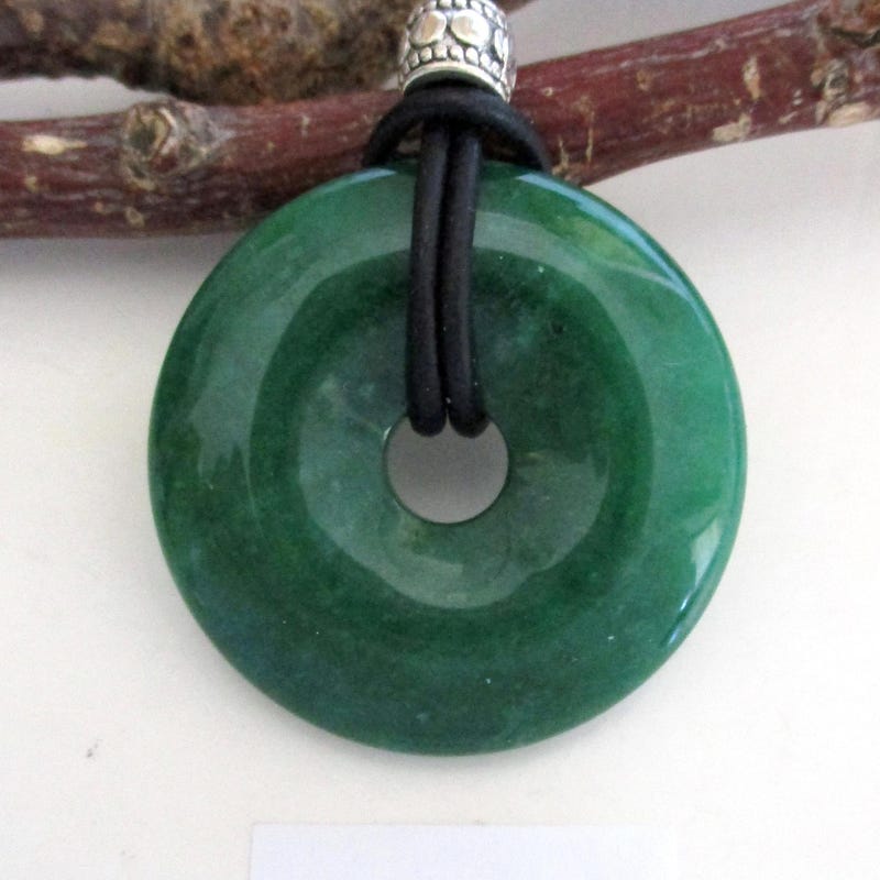 Jade Circle Pendant - Etsy