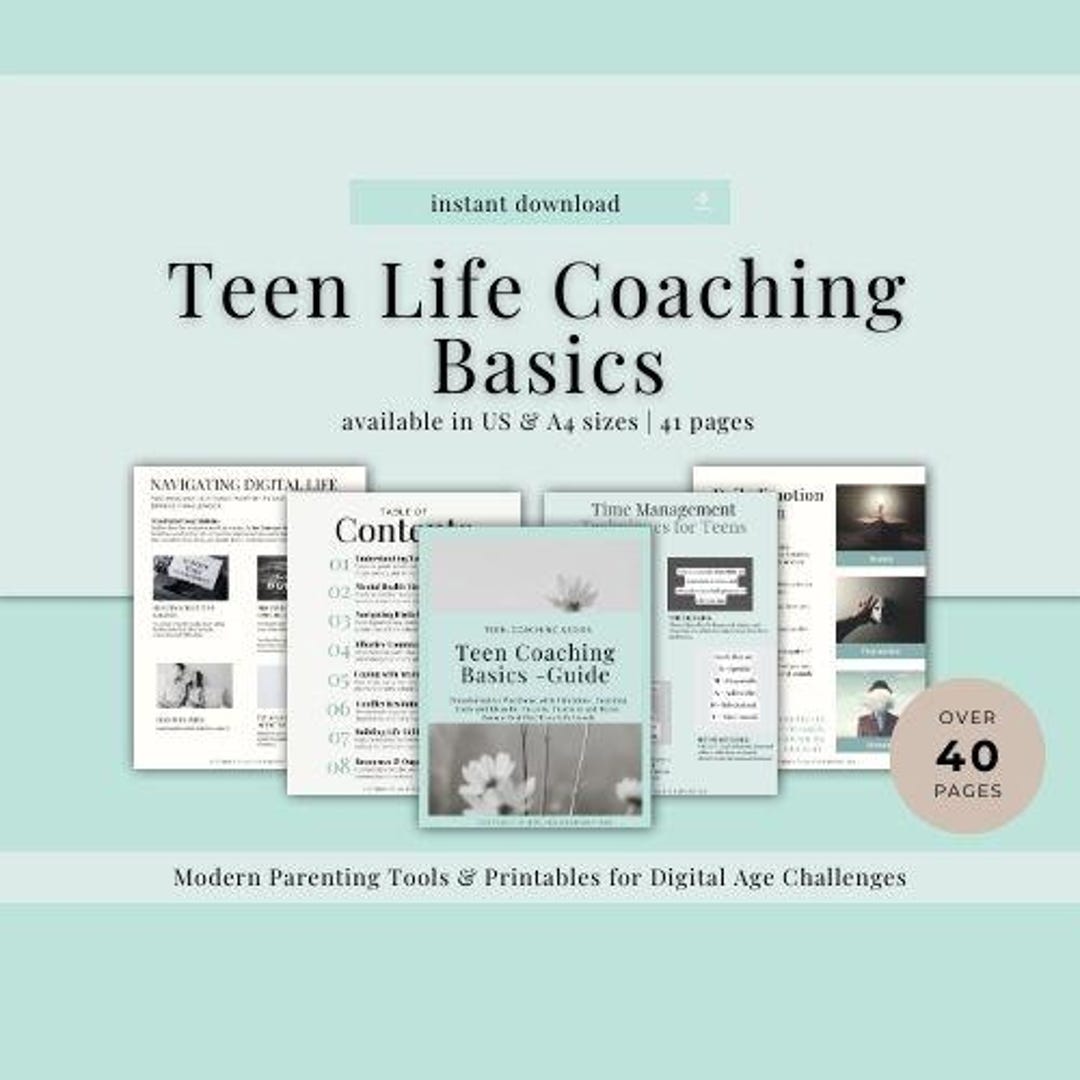 Teen Life Coaching Basics: Modern Parenting Workbook (digital Download ...
