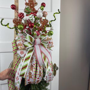 Gingerbread Man Christmas Tree Topper, Whimsical Tree Topper, Tree ...