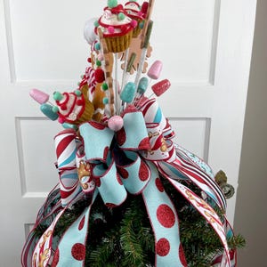 Gingerbread Man Christmas Tree Topper, Whimsical Tree Topper, Hamemade ...