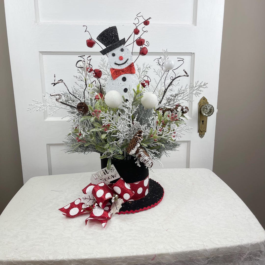 Snowman Top Hat Decoration, Snowman Hat Centerpiece, Snowman Hat Table ...