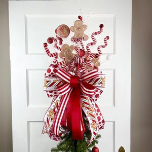 Gingerbread Man Christmas Tree Topper, Whimsical Tree Topper, Tree ...