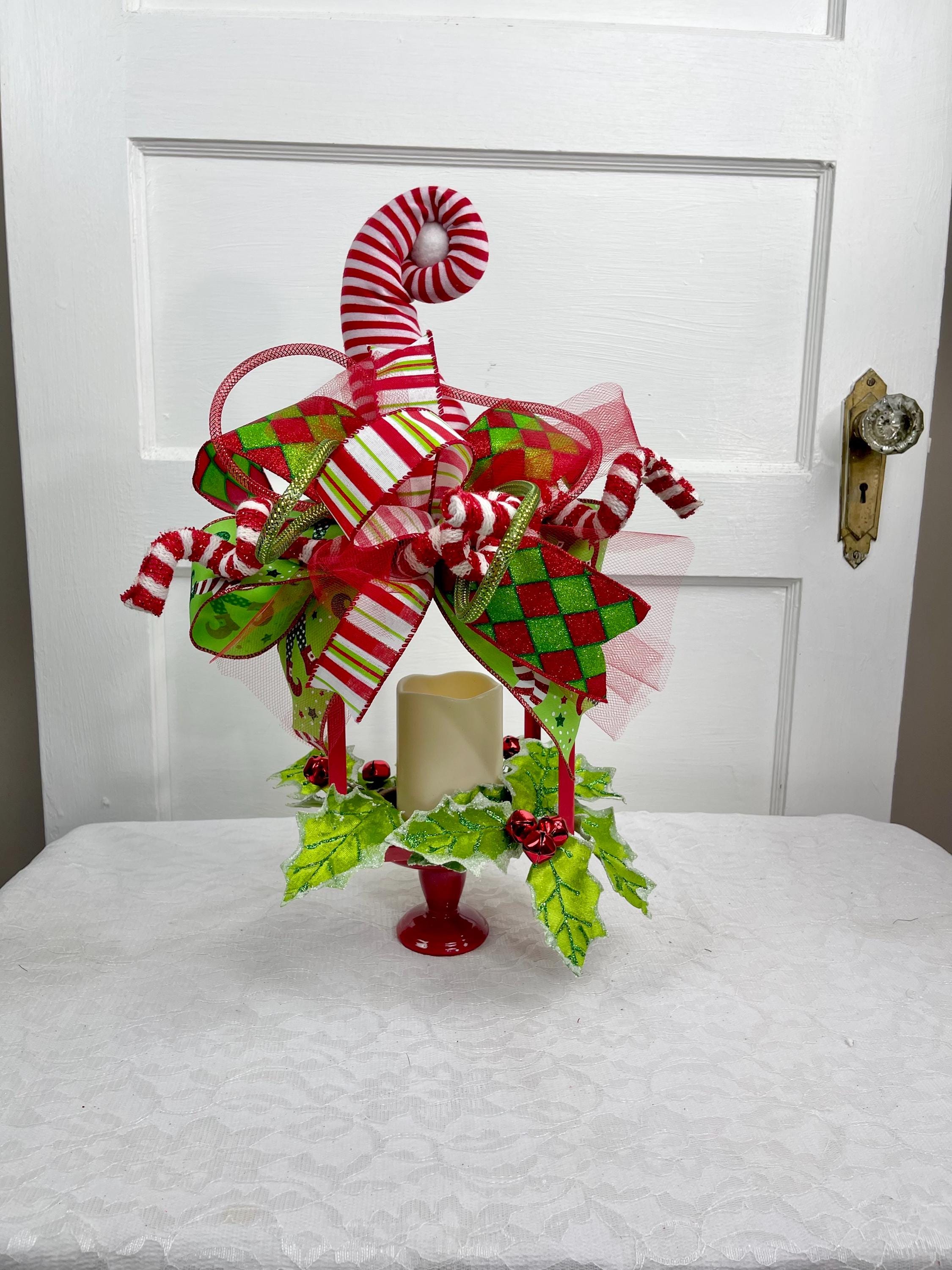 Elf Hat & Legs Lantern Christmas Centerpiece Arrangements - Etsy