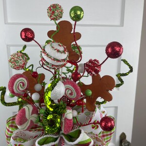 Gingerbread Man Christmas Tree Topper, Whimsical Tree Topper, Tree ...