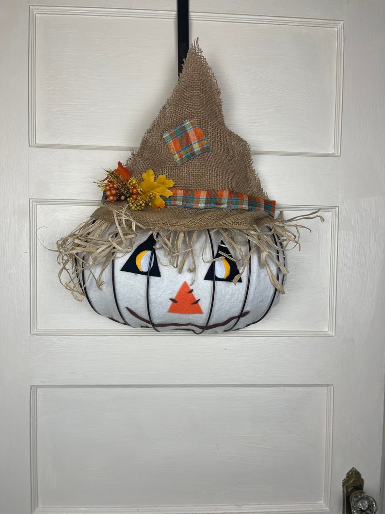 Fall Scarecrow Face Wreath - Etsy