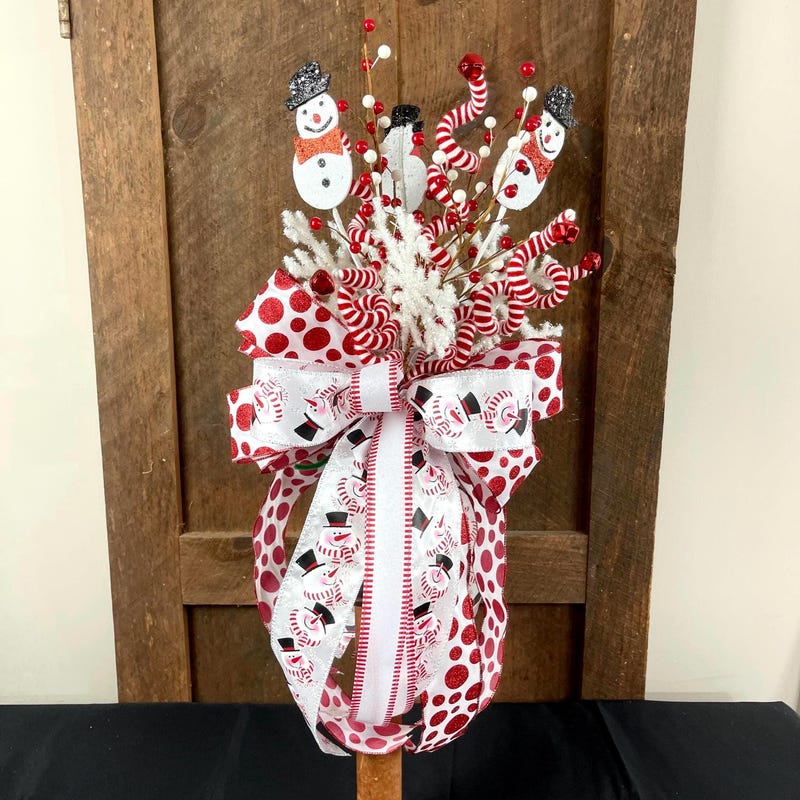 Snowman Christmas Tree Topper - Etsy