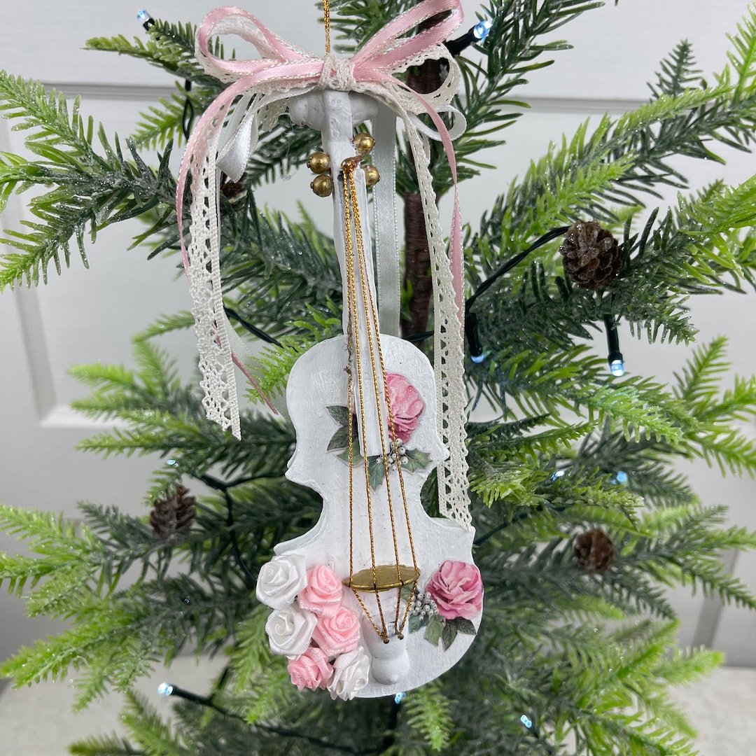 Violin Christmas Ornament, Violin Gift, Musical Instrument Ornament ...