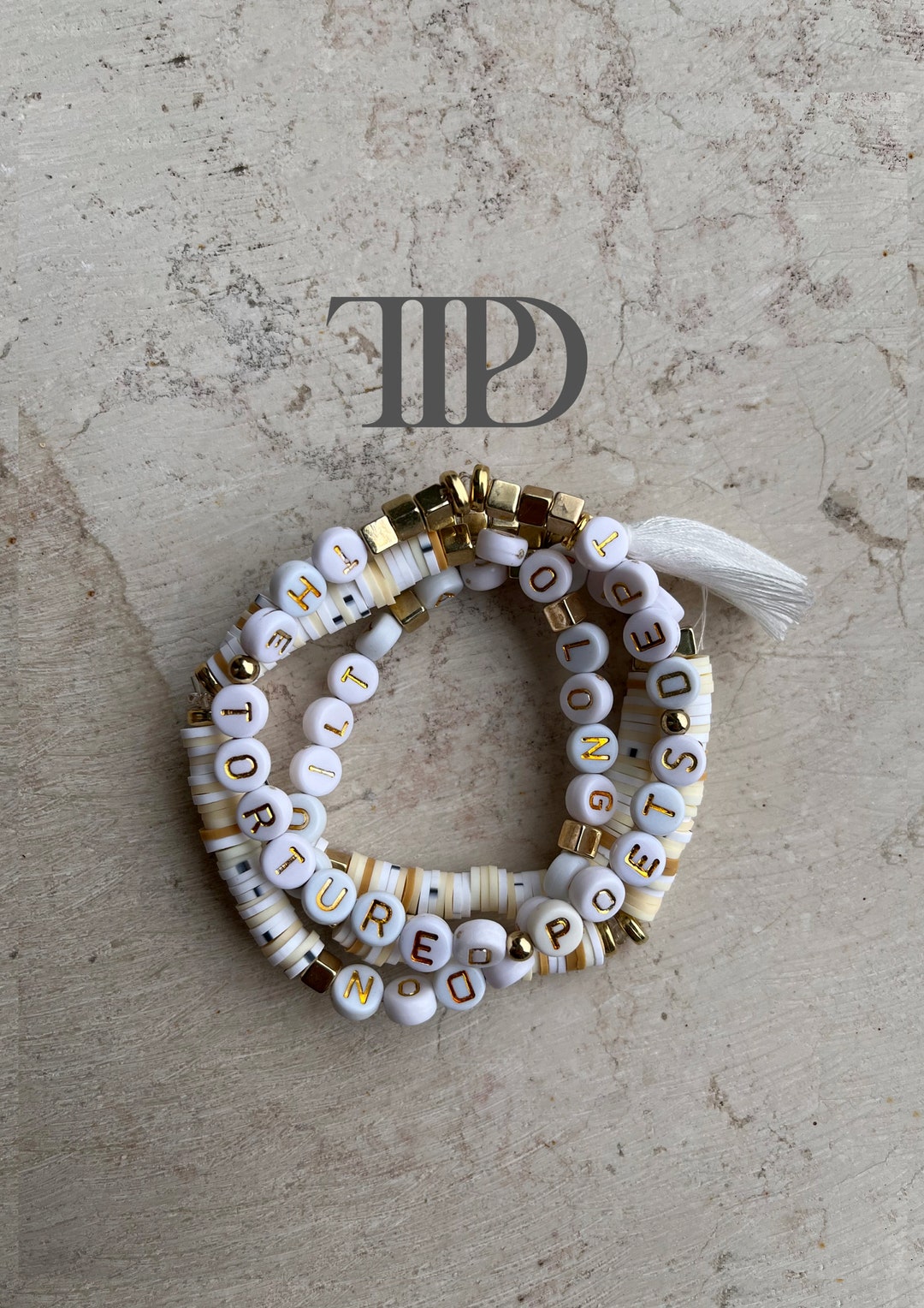 TTPD Era Taylor Inspired 4-pack Friendship Bracelets. TTPD Album Colors ...