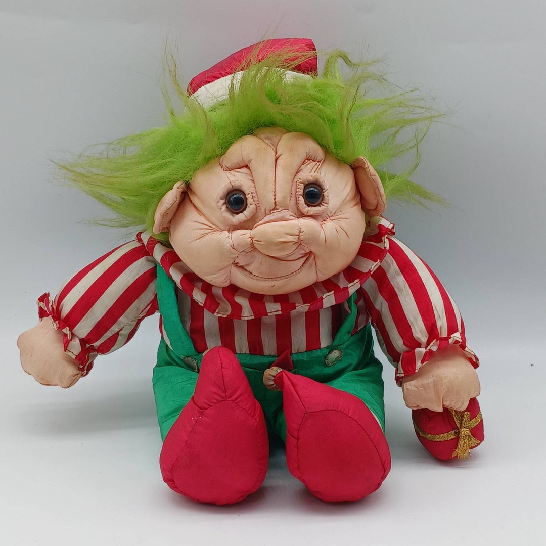 Vintage International Silver Ugly Christmas Troll Doll - Etsy