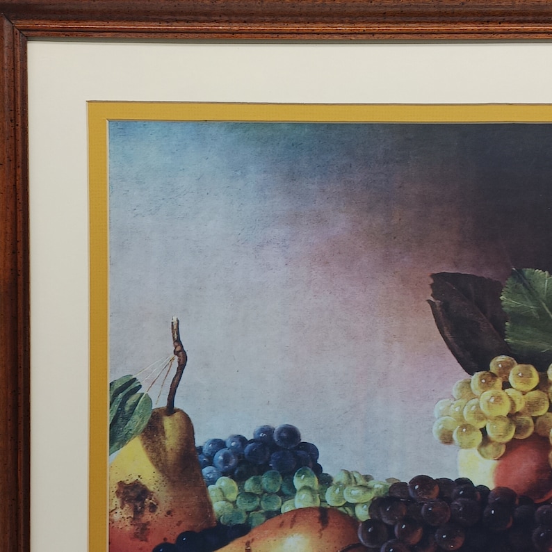 Walnut Framed Still Life Art Canvas Painting - Etsy