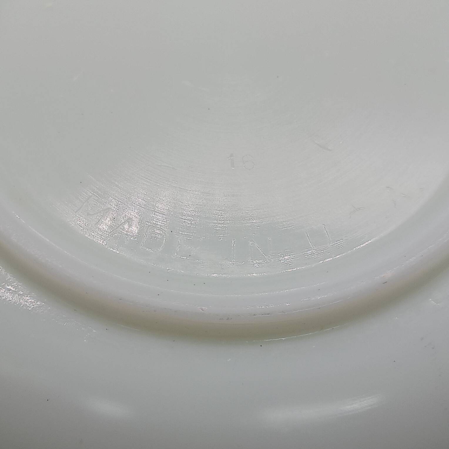 Vintage Pyrex Large White Ridged Mixing Milk Glass Bowl - Etsy