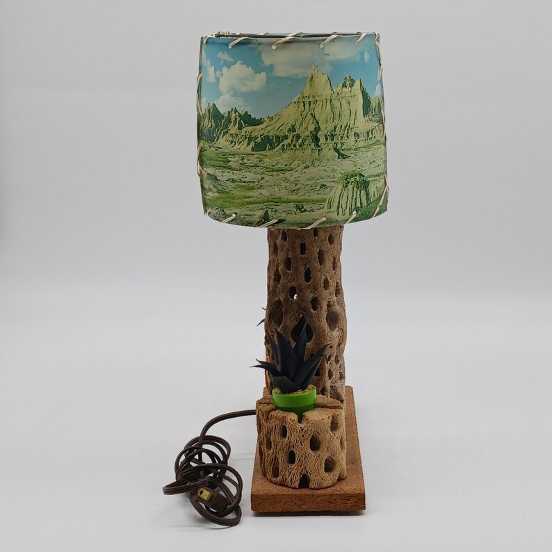 Vintage Cholla Lamp With Shade - Etsy
