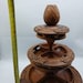 Vintage Mid Century Modern Tiki Monkey Pod Three Tier Lazy Susan Server ...