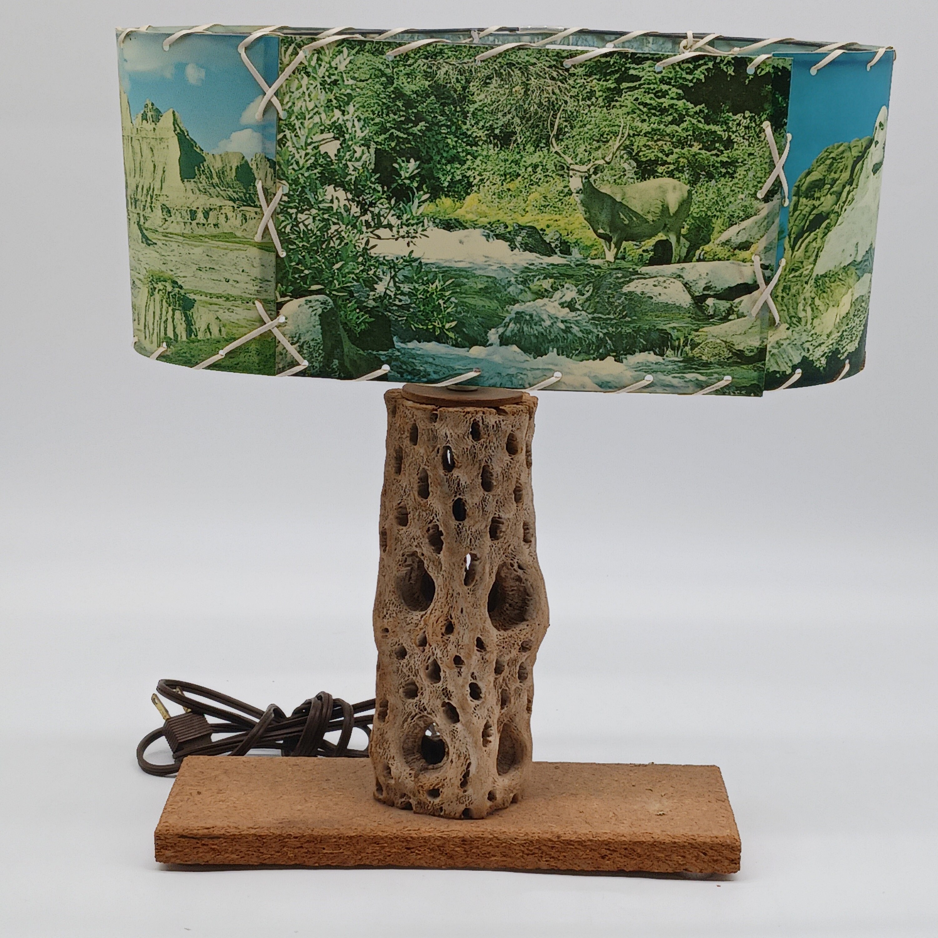 Vintage Cholla Lamp With Shade - Etsy