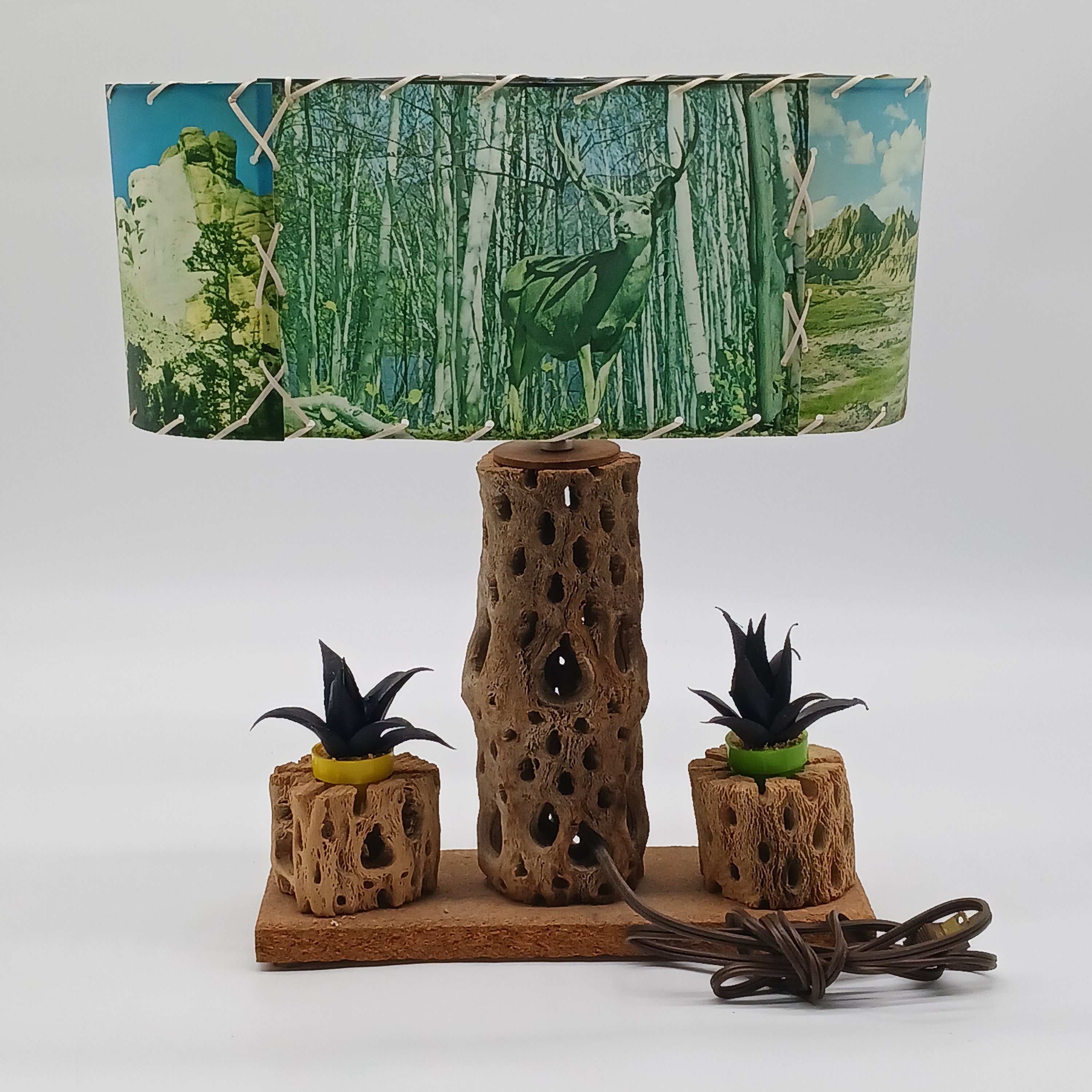 Vintage Cholla Lamp With Shade - Etsy