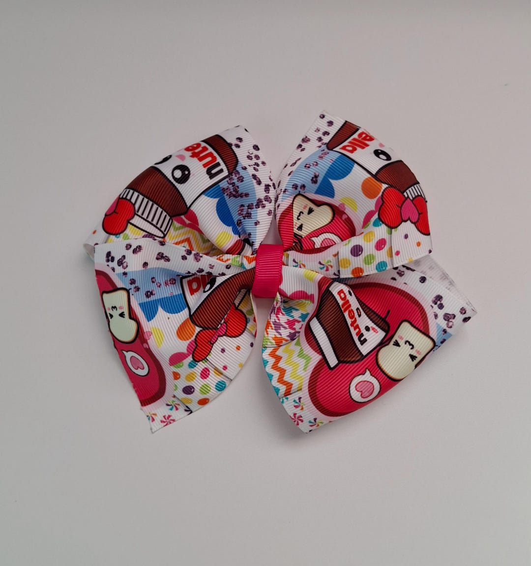 Nutella Hair Bow - Etsy