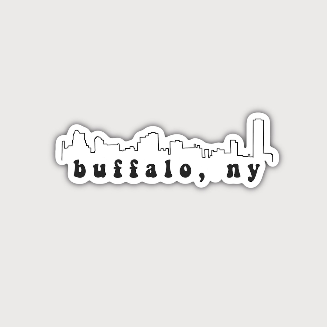Buffalo New York Skyline Sticker - Etsy