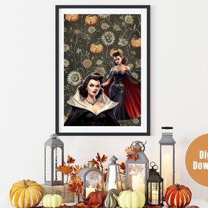 Vintage Halloween Vampiress Pin up Poster | Perfect Gift for Halloween ...