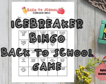 Get to Know You Bingo Icebreaker Game Icebreaker Printables - Etsy